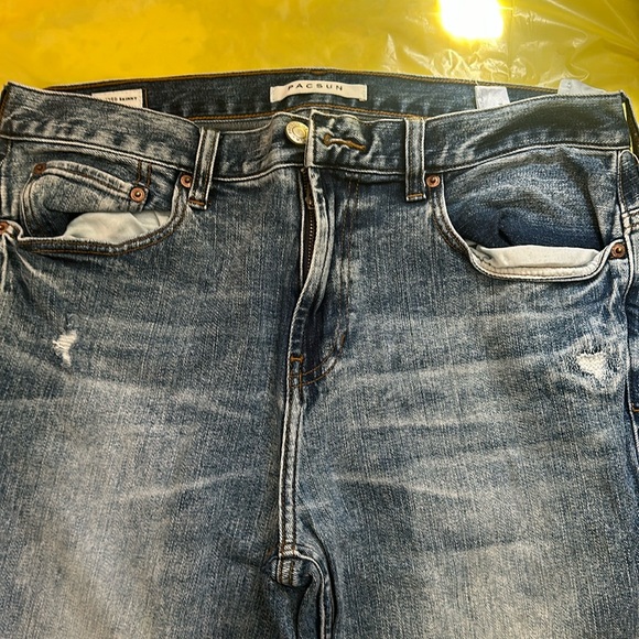PacSun | Jeans | Pacsun 32x32 Dark Blue Rip Style Skinny Jeans Lightly ...